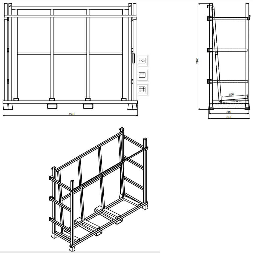 Double-Layer L Frame Glass Rack (Stack-able) - Buy L frame Glass Rack ...